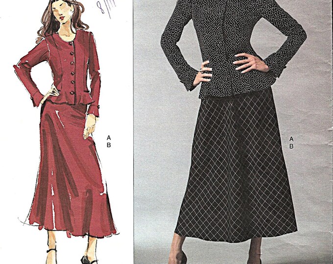 Vogue 2911, Vintage 2006 Sewing Pattern, Misses Button Front Blouse and ...