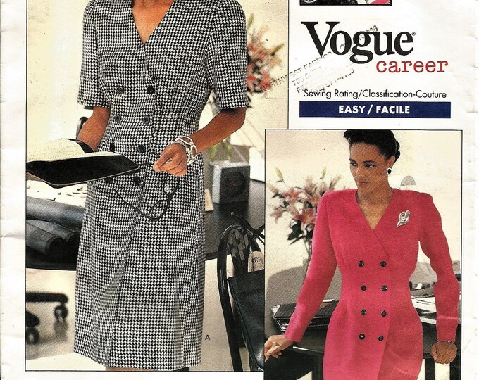 Vogue 2028, Vintage 1988 Sewing Pattern, Misses Executive Dress by ...