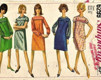 1965 Dress Pattern - Etsy