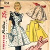 Simplicity 4479, Vintage 1953 Sewing Pattern, Half or 3/4 Apron With ...