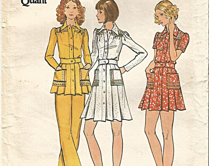 Butterick 6651, Vintage 1971 Sewing Pattern, Mary Quant Iconic ...