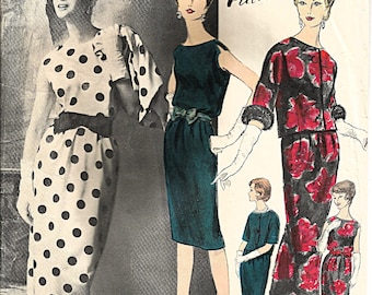 Vogue 1645, Vintage 1966 Sewing Pattern, Balmain Paris Original, RARE ...