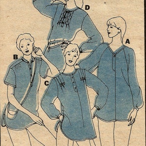 Butterick 6416, Vintage 1970s Sewing Pattern, Misses Loose Fitting ...