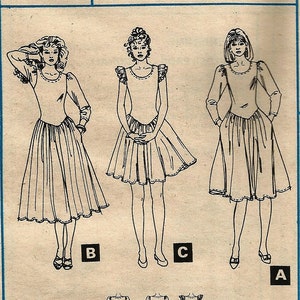 Mccall's 8540, Vintage 1983 Sewing Pattern, Misses Knit Dress, Dropped ...