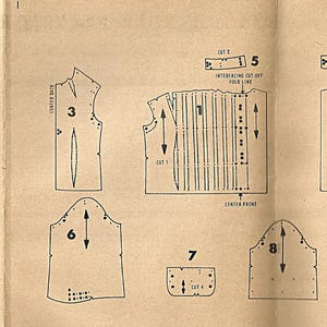 Vogue 6859, Vintage 1960s Sewing Pattern, Misses Button Front Blouse ...
