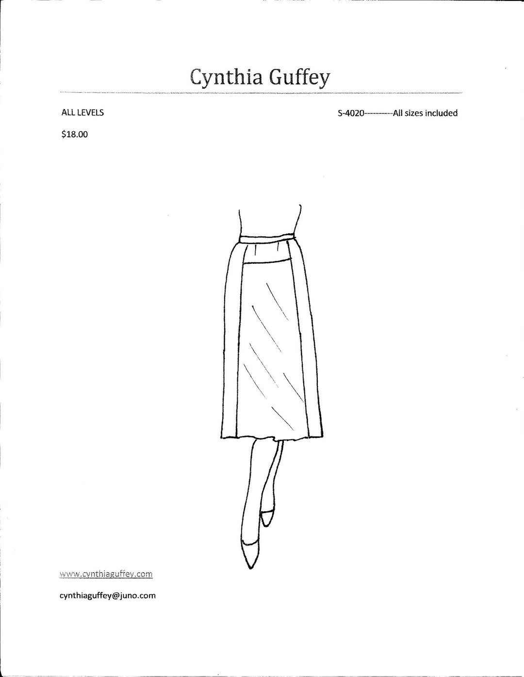 Great Copy S-4020, Vintage 1990s Sewing Pattern, Cynthia Guffey,a-line ...