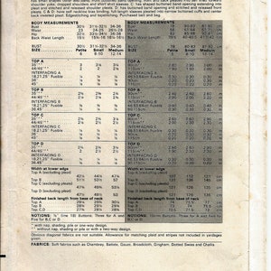 Butterick 6416, Vintage 1970s Sewing Pattern, Misses Loose Fitting ...