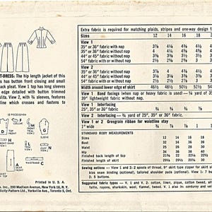 Simplicity 1715, Vintage 1956 Sewing Pattern, Rare Misses Suit/two ...