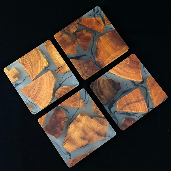 Epoxy Coasters - Etsy