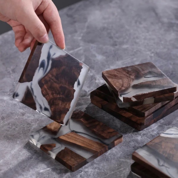 Epoxy Coasters - Etsy