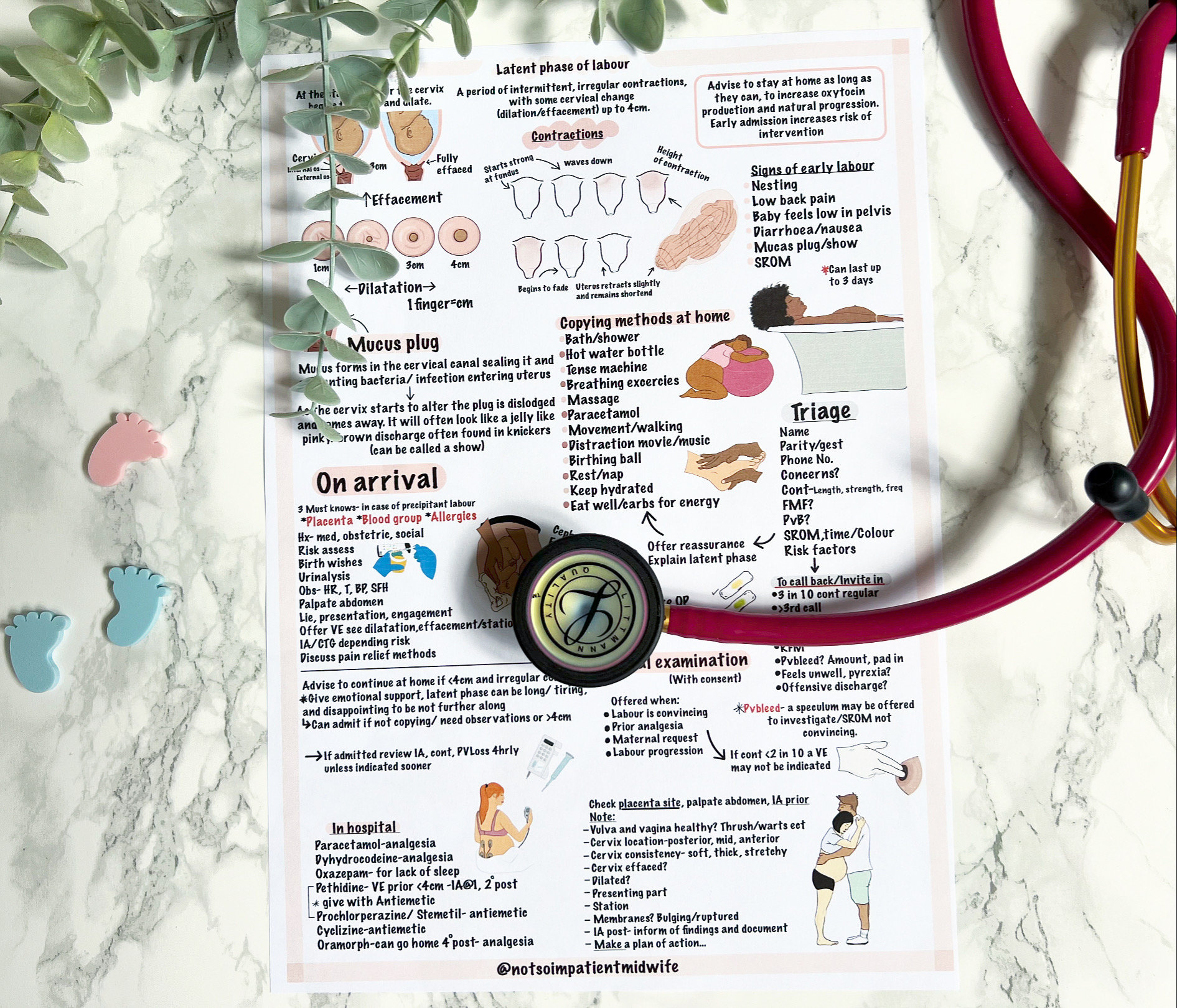 Stages of Labour Bundle X5 Downloadable Pdf Revision Midwifery Revision ...