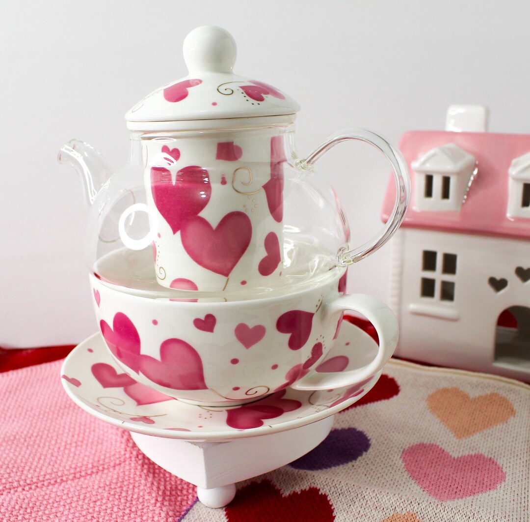 Porcelain Tea Cup With Teapot | Amazing Fine Porcelain | Glass Teapot ...