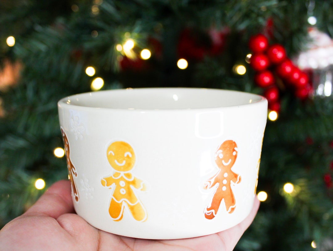 Gingerbread Christmas Dip Bowl Small Christmas Dip Bowl - Etsy