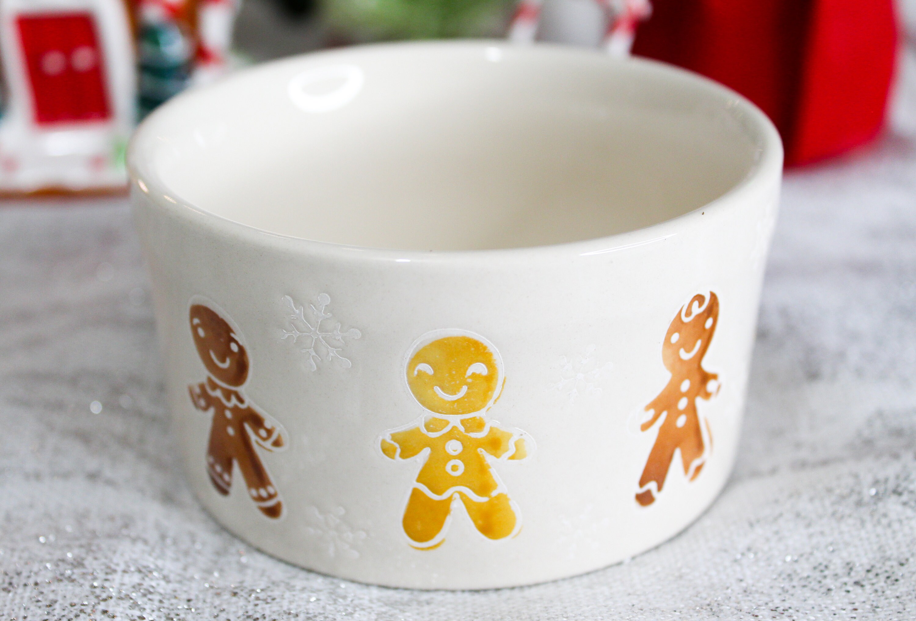 Gingerbread Christmas Dip Bowl Small Christmas Dip Bowl - Etsy