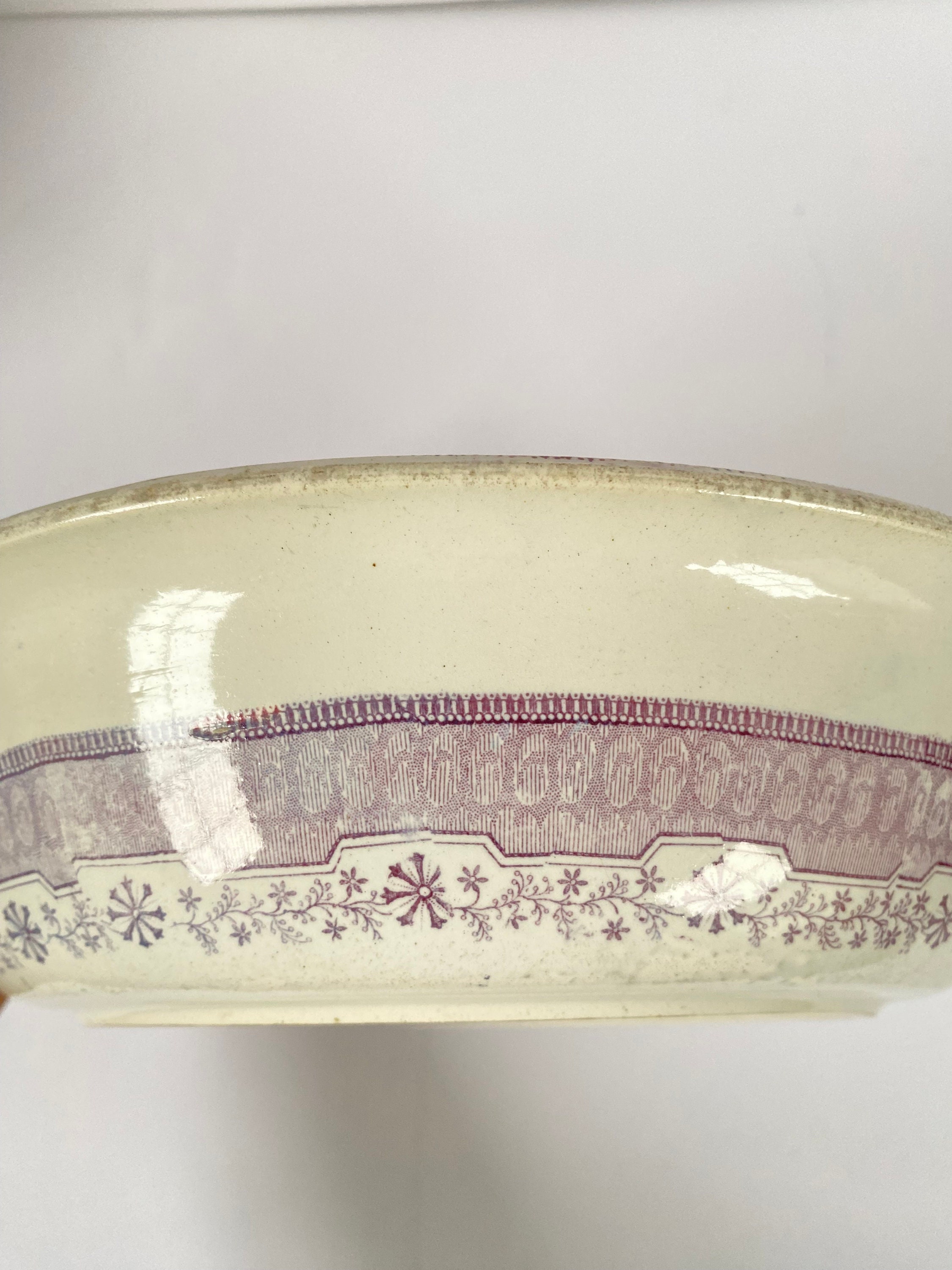 Antique Transferware Bowl, Park Scenery by C. Phillips, Longport - Etsy