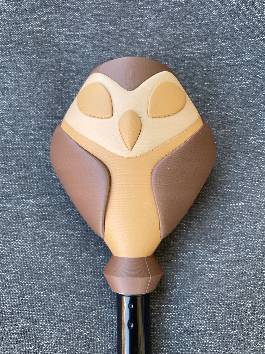 Owlbert Staff Topper With Universal Threaded End Hand Full - Etsy