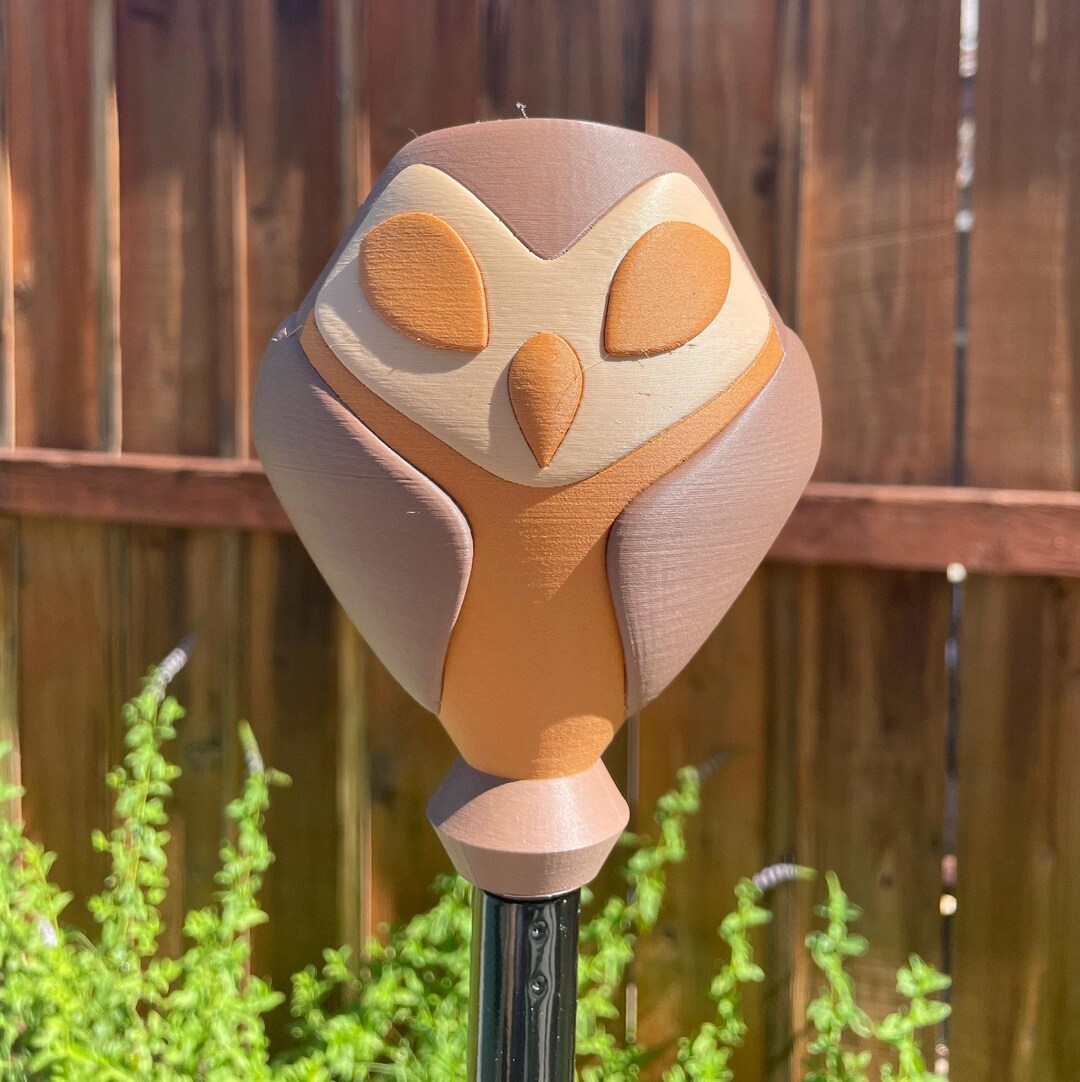 Owlbert Staff Topper With Universal Threaded End FULL COLOR - Etsy