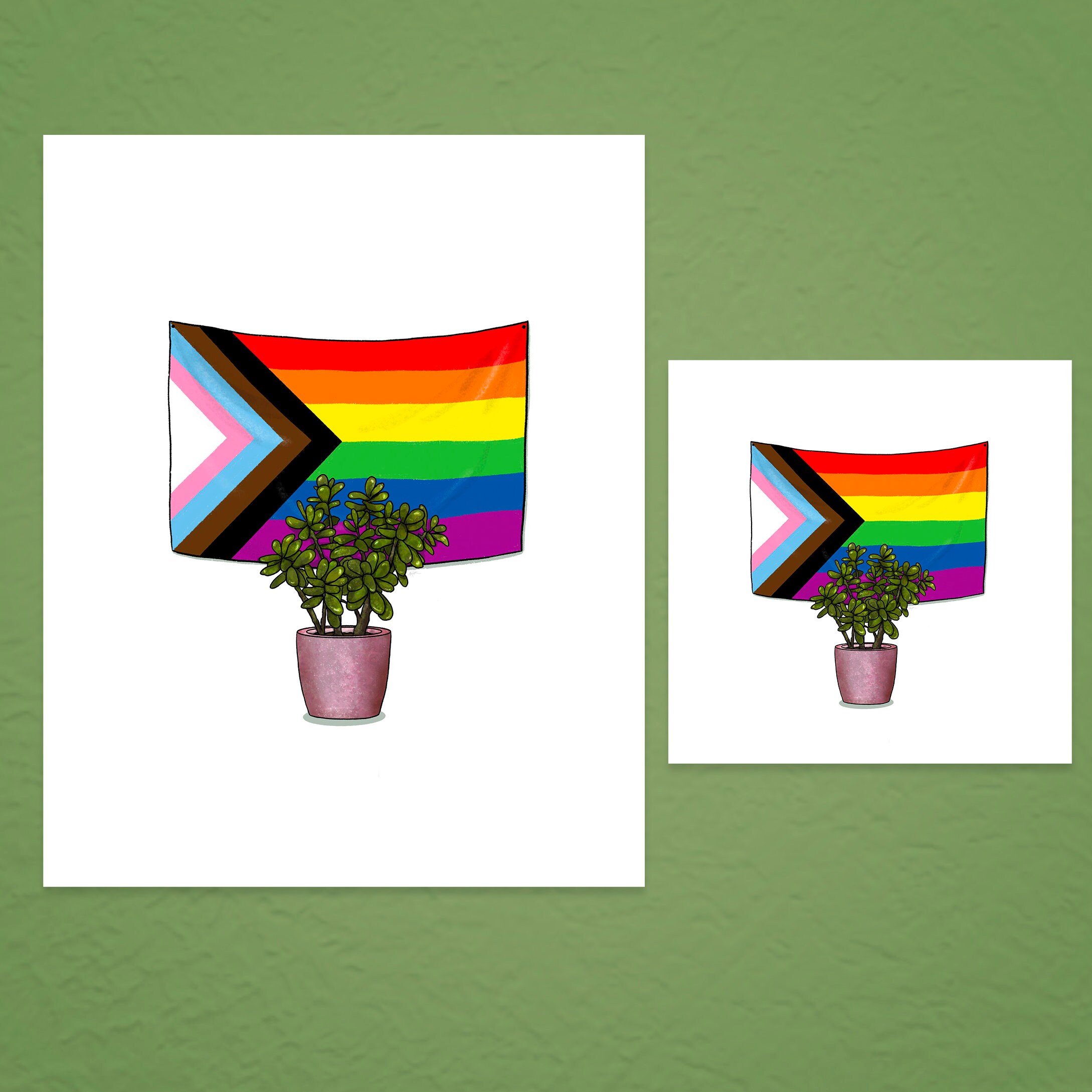 Progress Pride Flag Art Print - Etsy