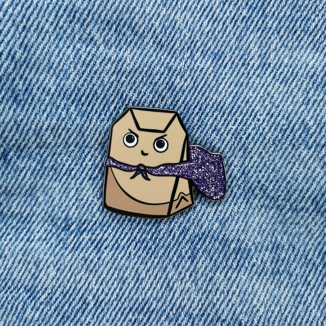 Cute Tea Bag Superhero Hard Enamel Pin Glitter Pin Gift for Tea Lovers ...