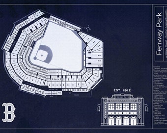 Fenway Park Vintage Poster - Etsy