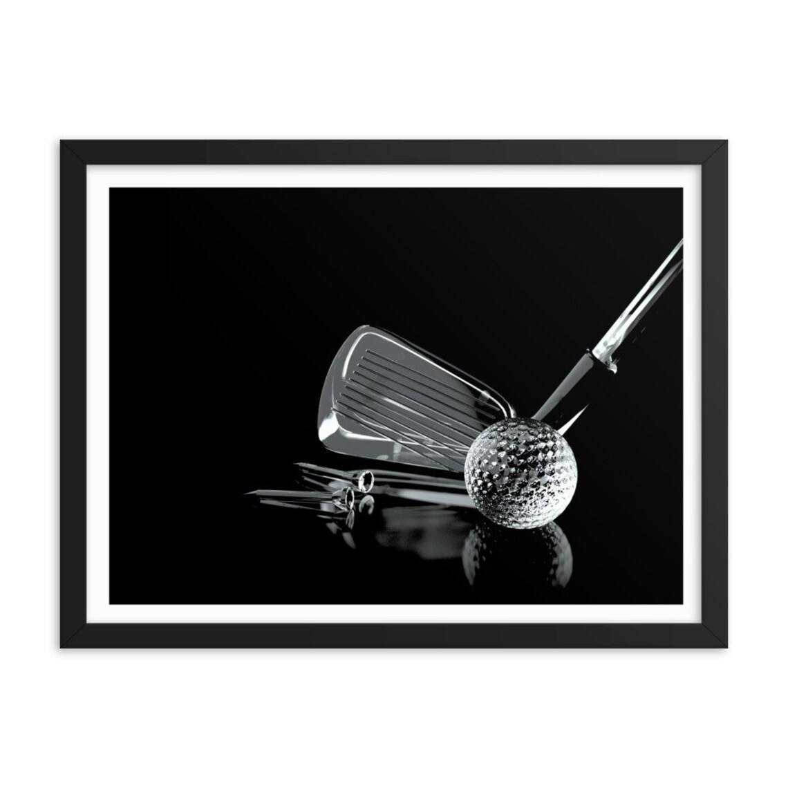 Golf Print Golf Poster Printable Gift Black / White Wall Art Golf Fans ...