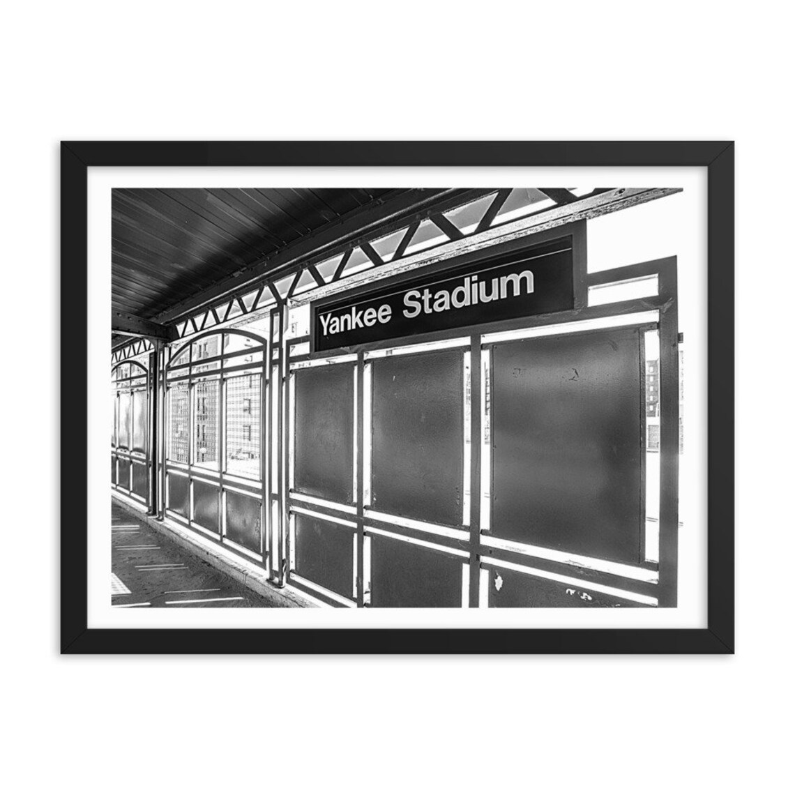 Yankee Stadium Print - Yankees Fans - Baseball - PRINTABLE - Black ...