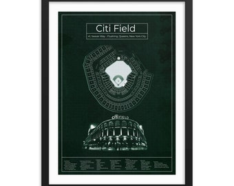 Shea Stadium Blueprint - Etsy