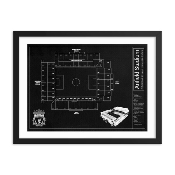 Anfield Black and White Wall Art - Etsy