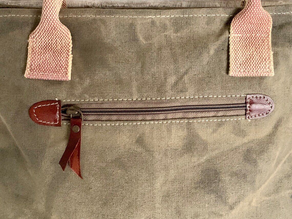 Vintage Military Upcycled Canvas Tote Handbag - Etsy