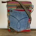 Vintage Upcycled Canvas/denim Color Block Crossbody Handbag Small - Etsy
