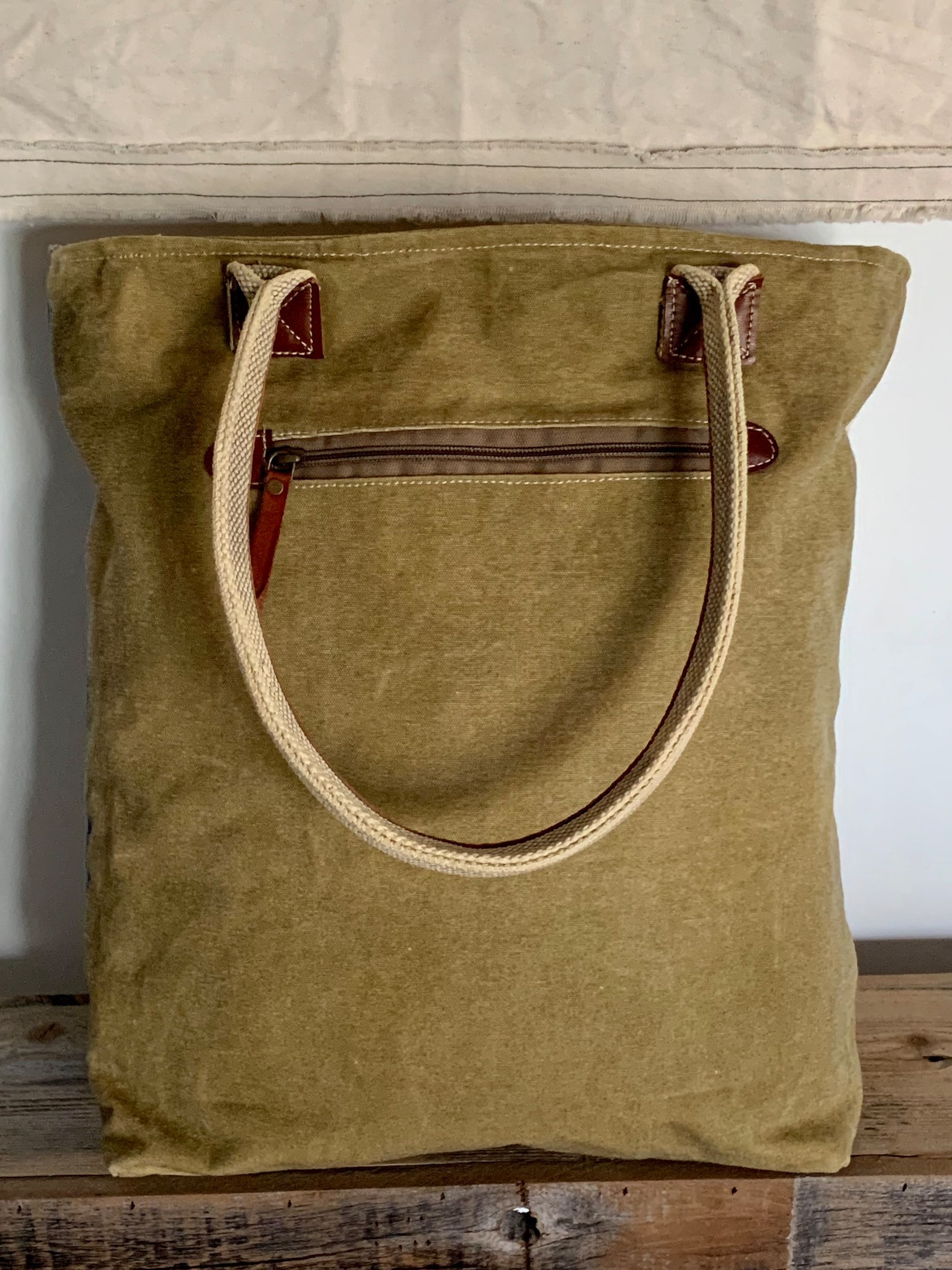 Vintage Military Upcycled Canvas & Leather Approved Tote Handbag - Etsy
