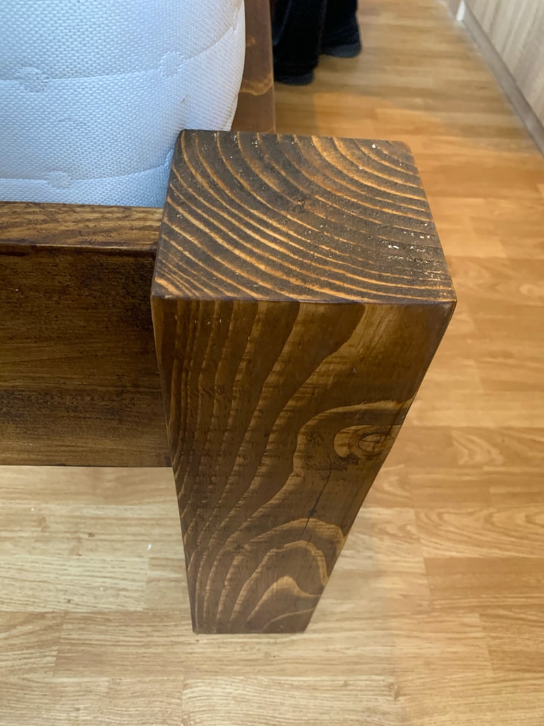 Rustic, Hand Made, Chevron Scaffold Board Reclaimed Bed - Etsy UK