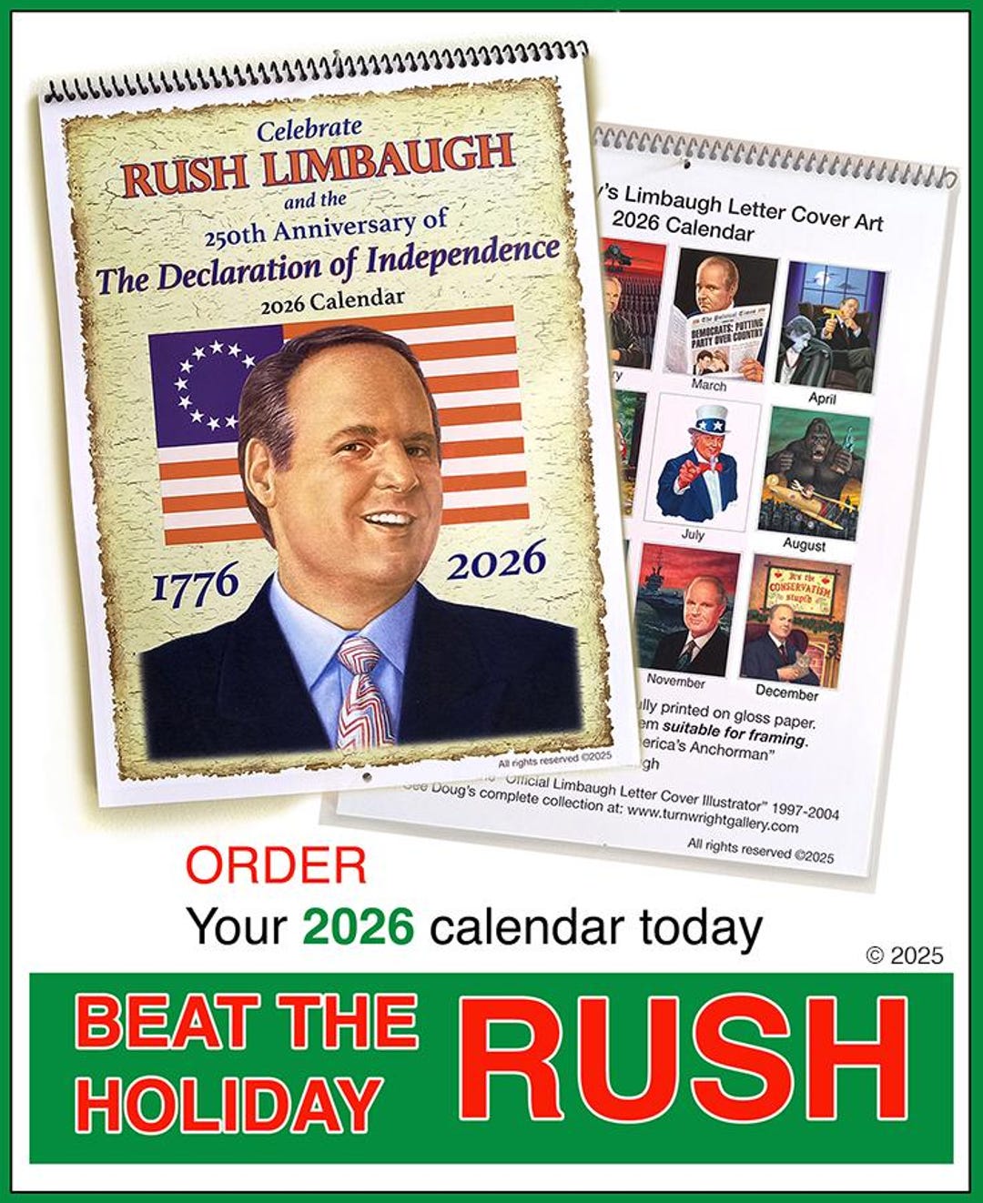 Rush Limbaugh 2026 Calendar - Etsy
