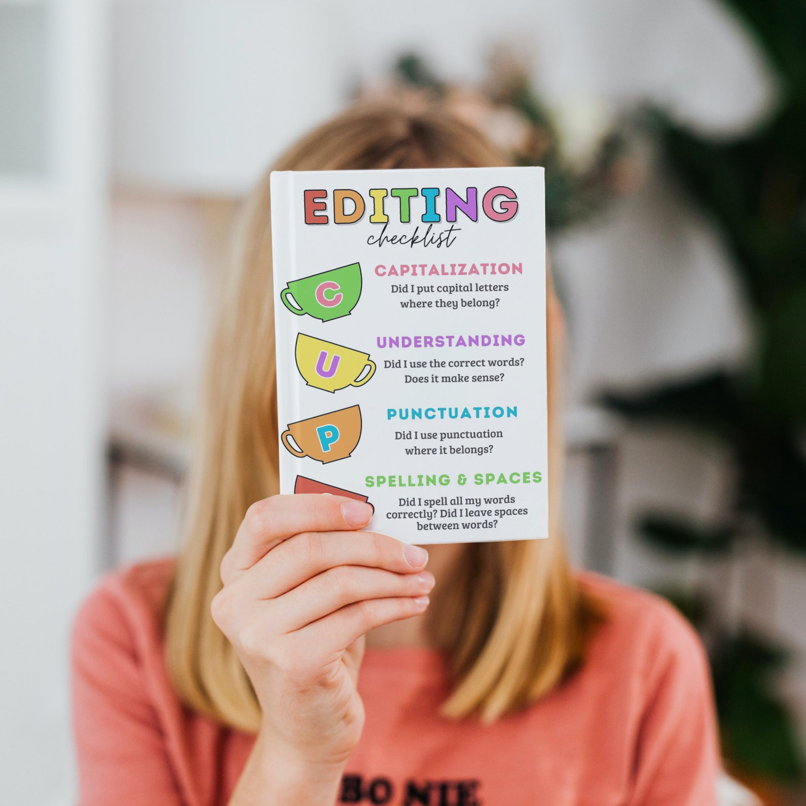 Editing Checklist, CUPS, English Language, Grammar Posters, Homeschool ...