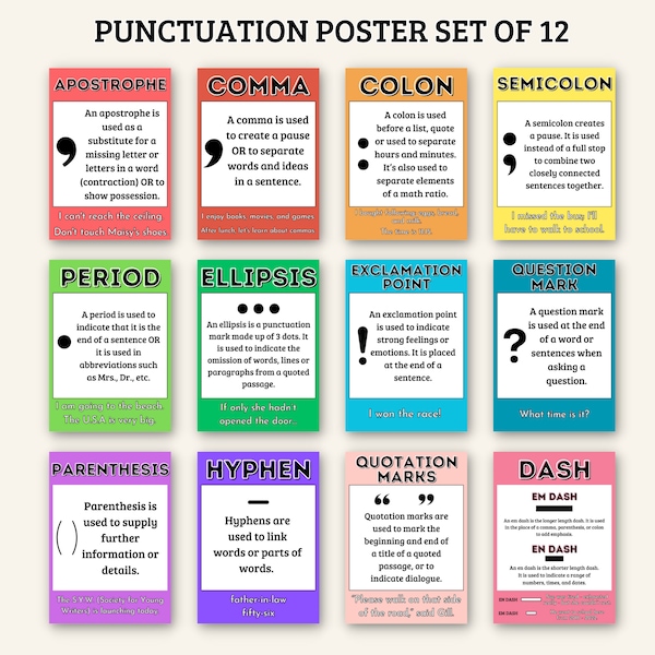 English Class Poster - Etsy
