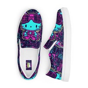 Steampunk Futuristic Hello Kitty Women’s Slip-on Canvas Shoes – Stylish ...