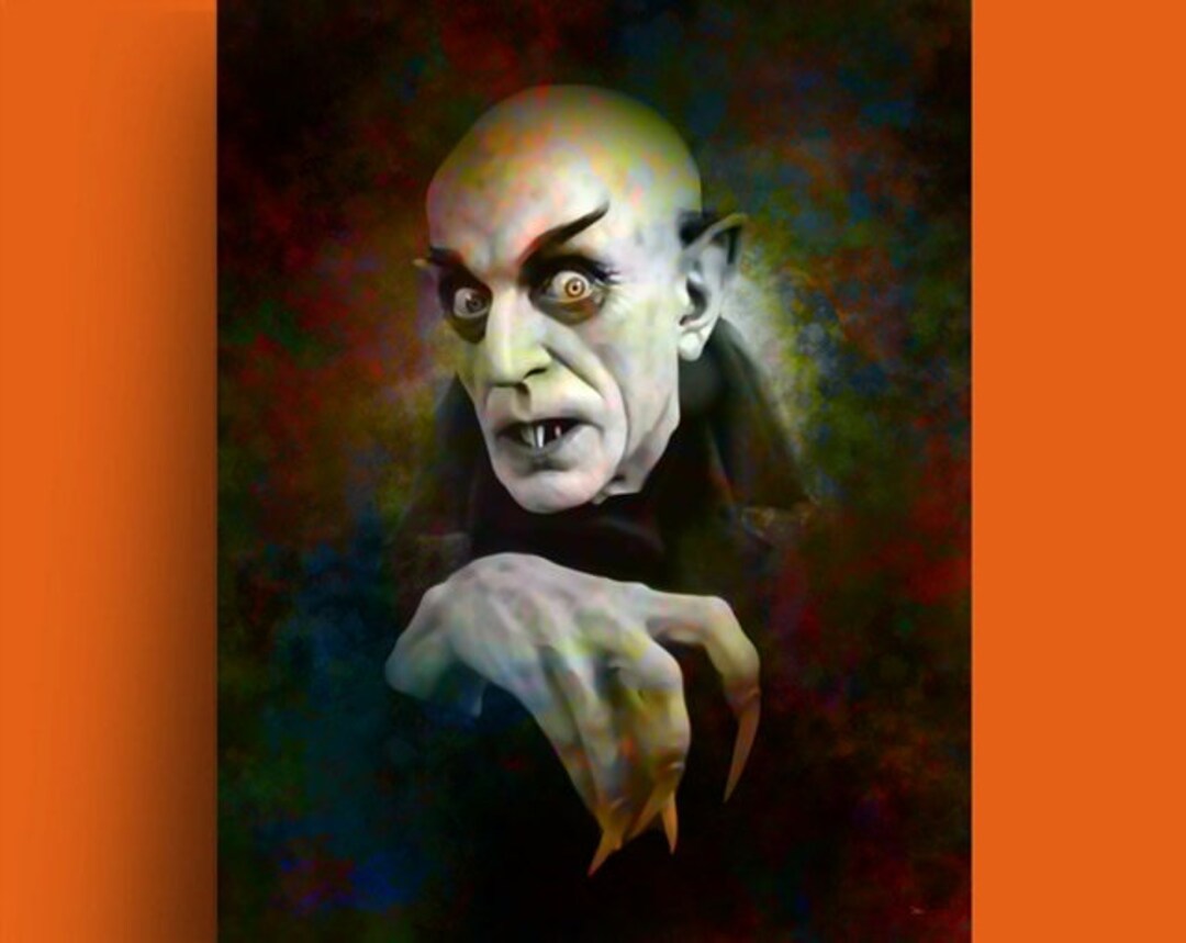 Nosferatu Coloured Effect 1922 Silent Horror Movie Art Print - Etsy