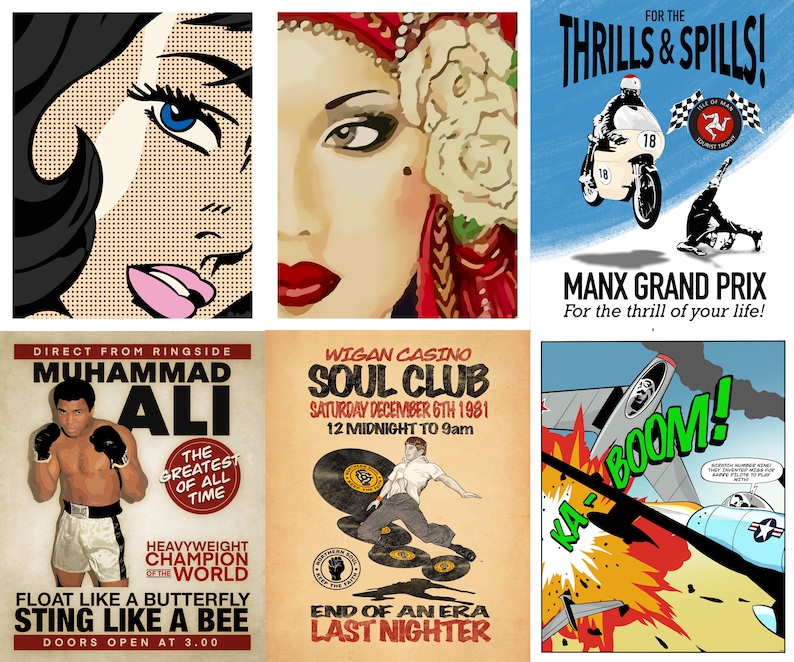 Mod Poster Mod Print Scooter Poster Scooter Print Mod Couple a Way of ...