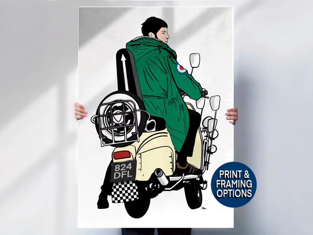 Mod Wall Art - Mod Poster - Mod Print - Scooter Poster - Scooter Print ...