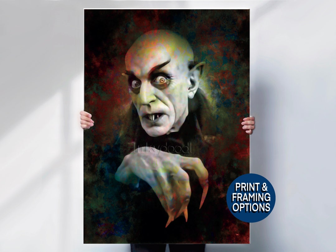 Nosferatu Art Print Coloured Effect 1922 Silent Horror Movie Art Print ...