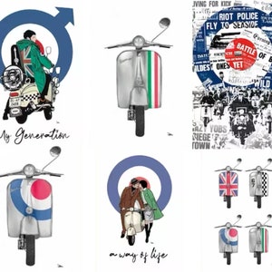Mod Poster Mod Print Scooter Poster Scooter Print - Etsy UK