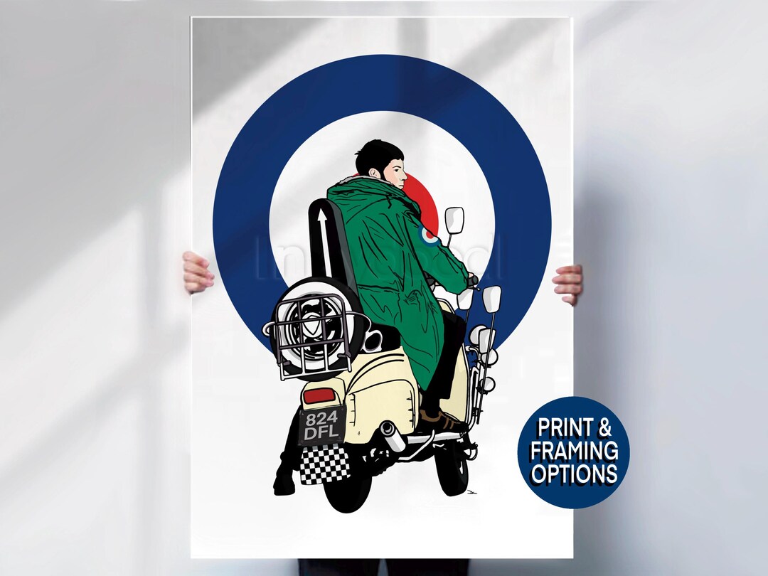 Mod Poster - Mod Print - Scooter Poster - Scooter Print -quadrophenia ...
