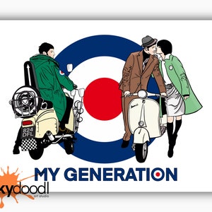 Mod Poster Mod Print Scooter Poster Scooter Print My Generation Mods ...