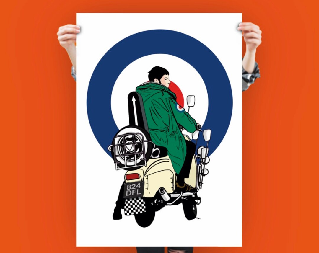 Mod Poster Mod Print Scooter Poster Scooter Print quadrophenia a Way of ...