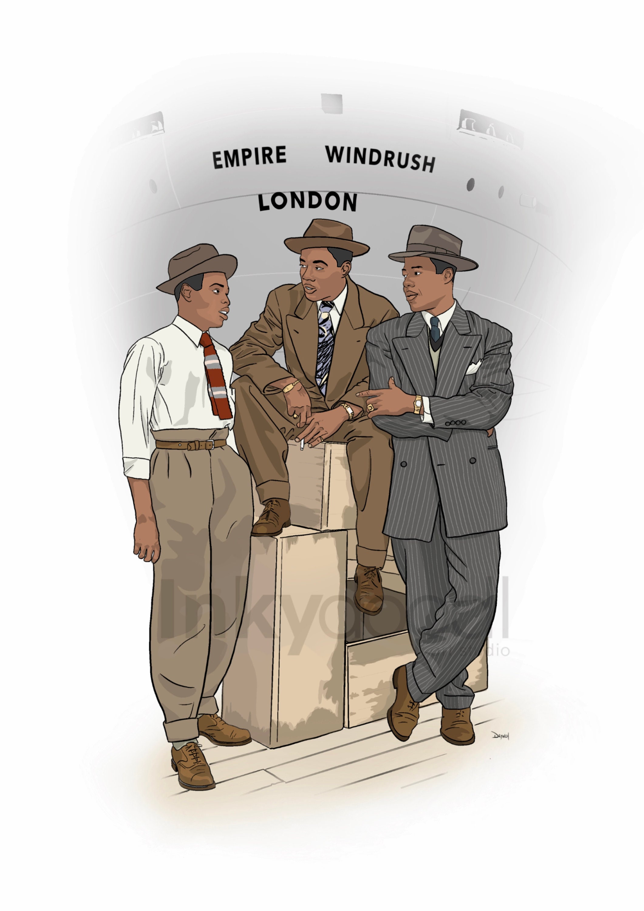 EMPIRE WINDRUSH Poster Art Print - Etsy UK