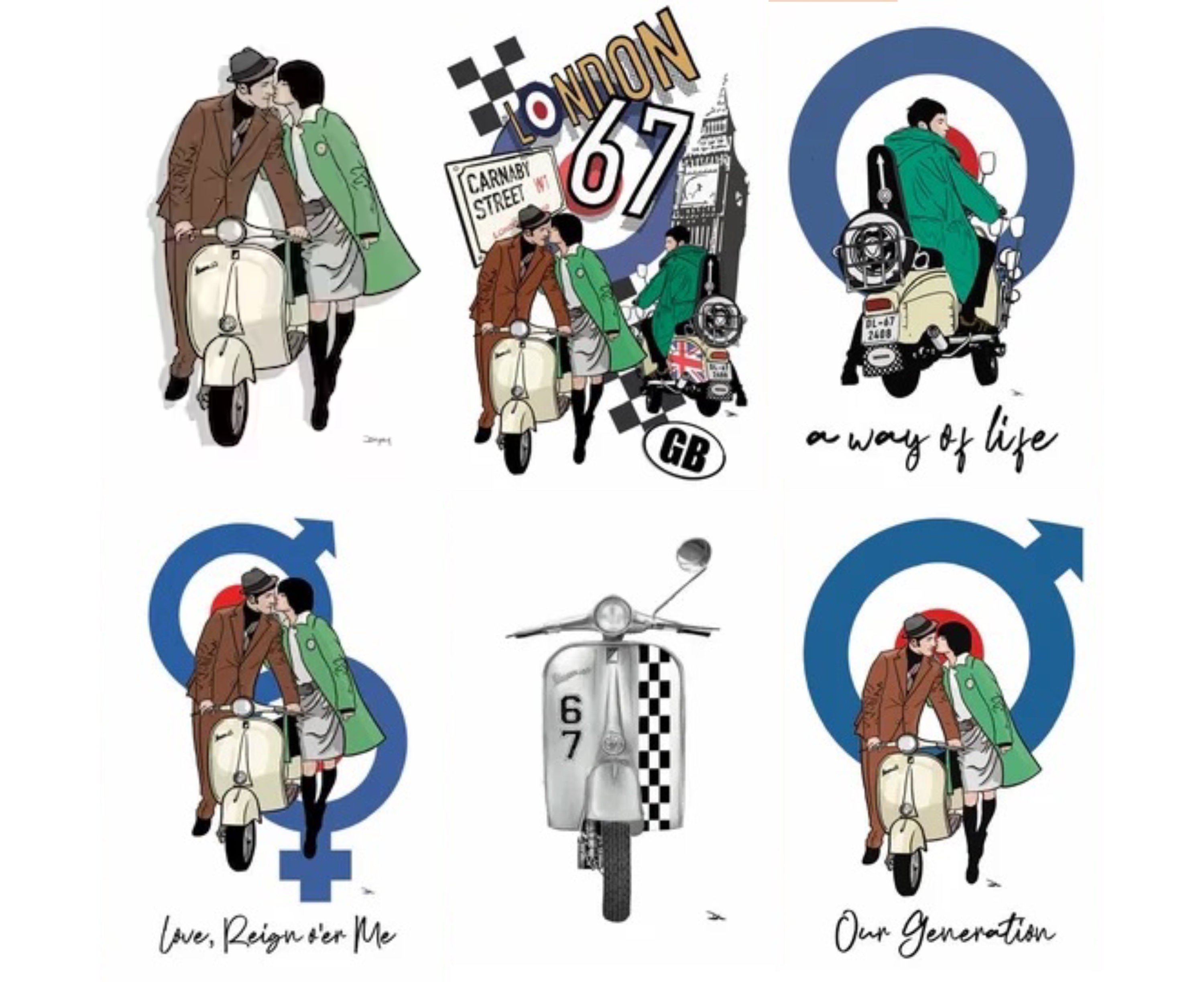 Vespa Poster Vespa Print Scooter Poster Scooter Print - Etsy