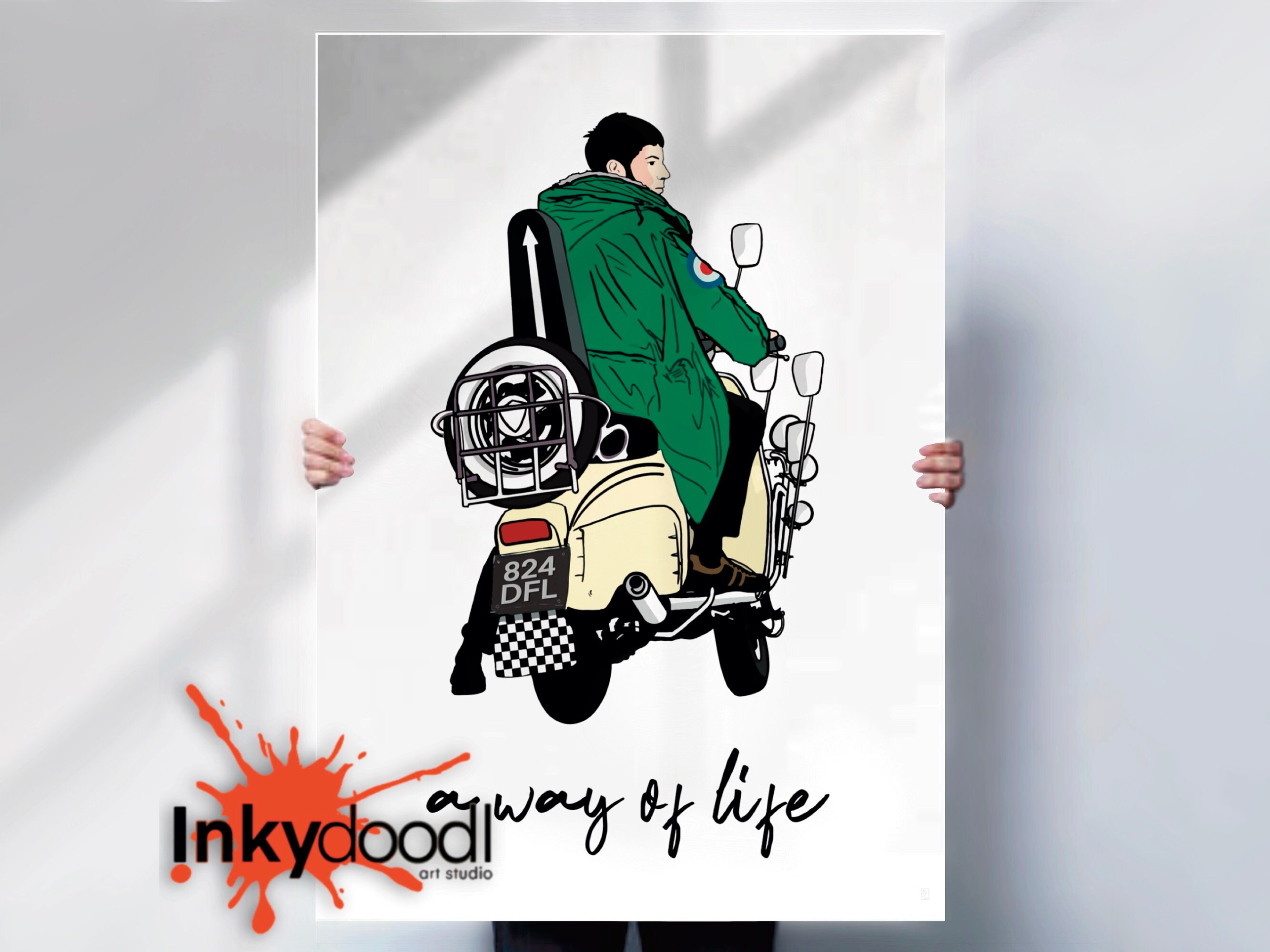 Mod Print Mod Poster Scooter Poster Scooter Print quadrophenia a Way of ...