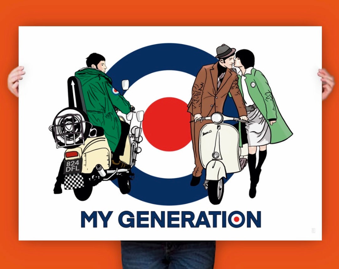 Mod Poster Mod Print Scooter Poster Scooter Print My Generation Mods ...