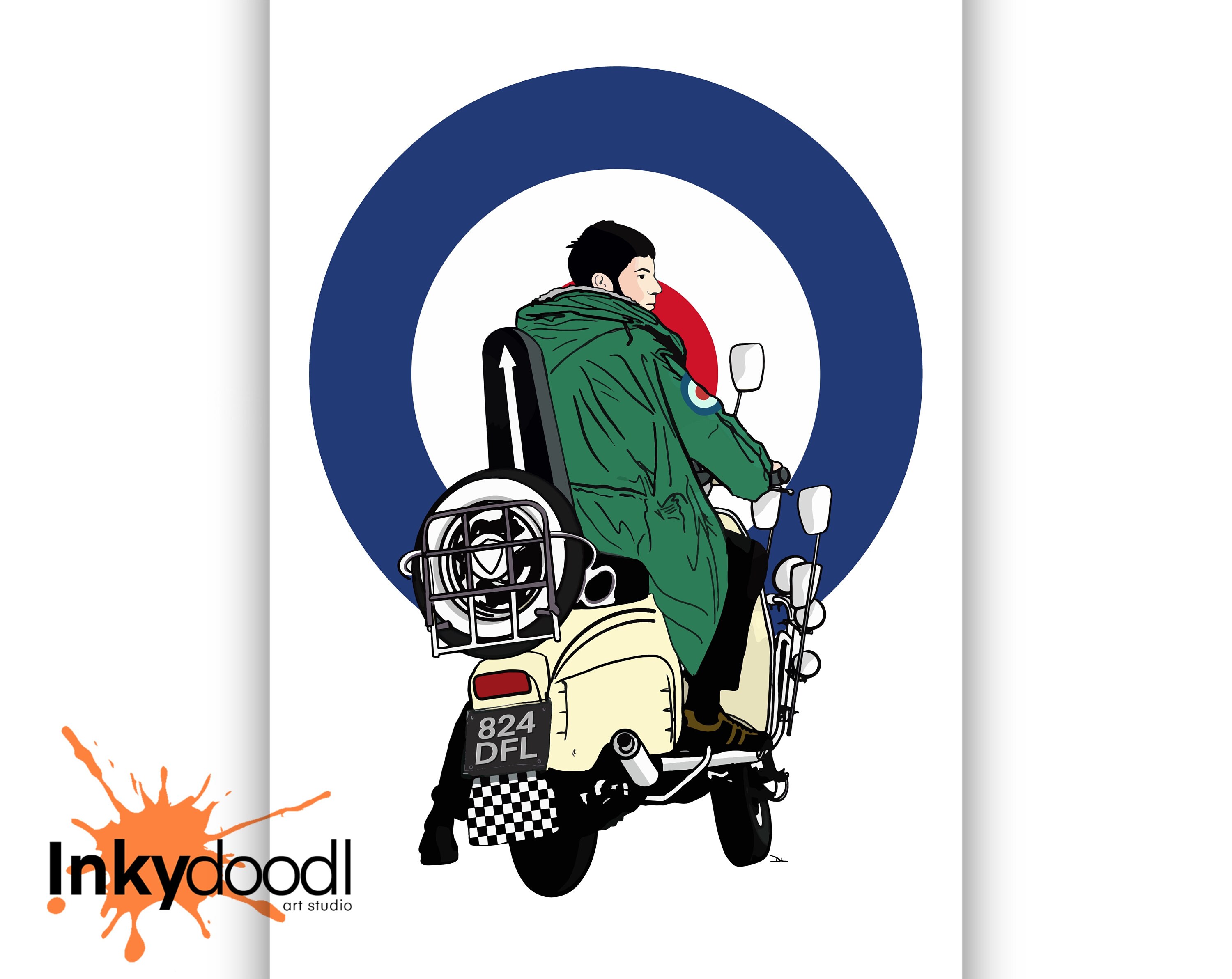 Mod Poster Mod Print Scooter Poster Scooter Print - Etsy