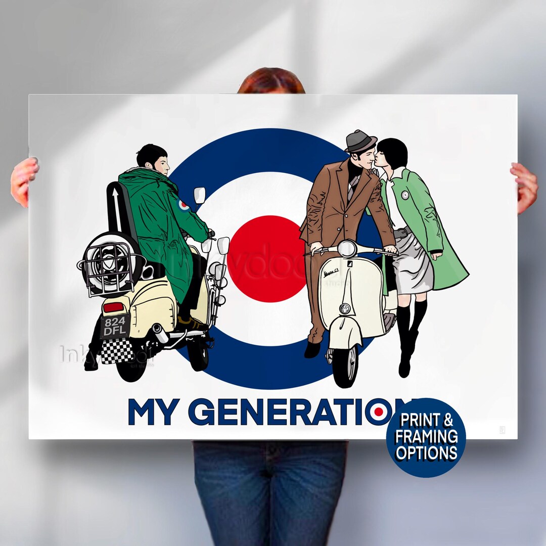 Mod Poster - Mod Print - Scooter Poster - Scooter Print - My Generation ...